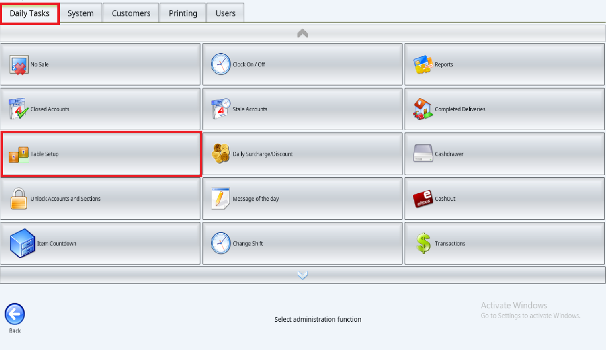 Creating/Editing your Table Floor Plan