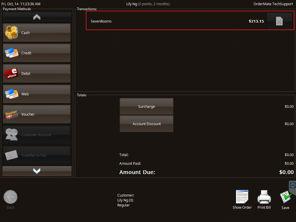 SevenRooms - Reservation Integration