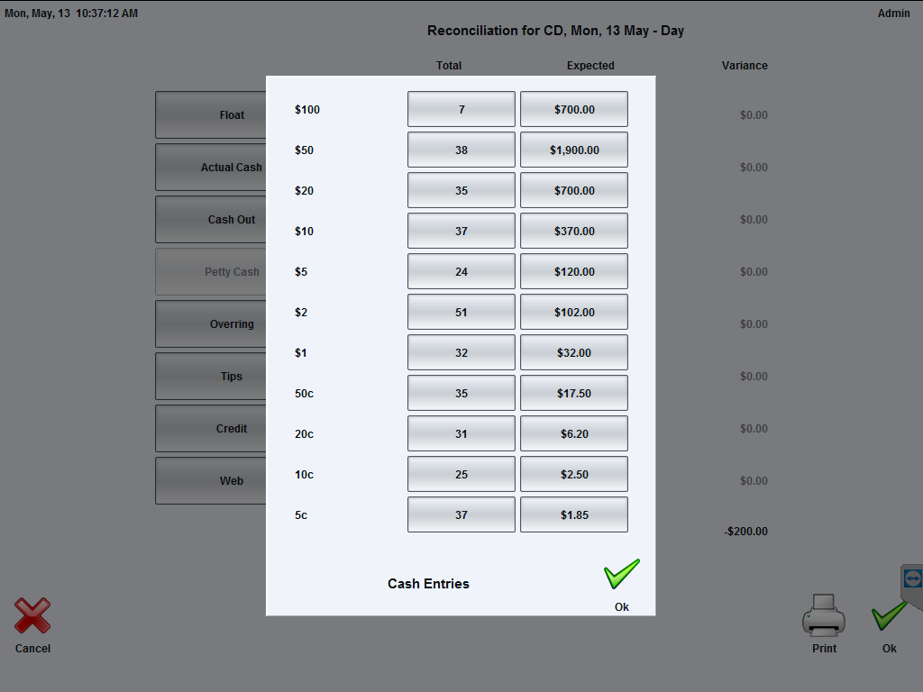 How to Perform a Reconciliation on WaiterMate