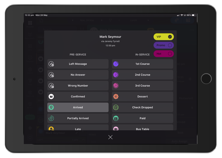 SevenRooms - Reservation Integration