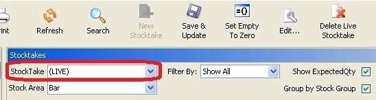 Completing a Stocktake
