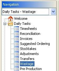 Entering Wastage in OfficeMate