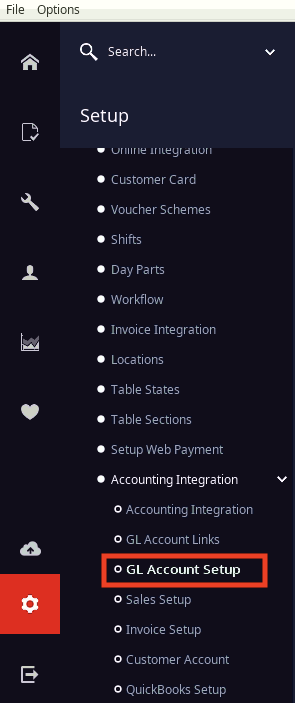 Mapping GL Accounts for Exporting