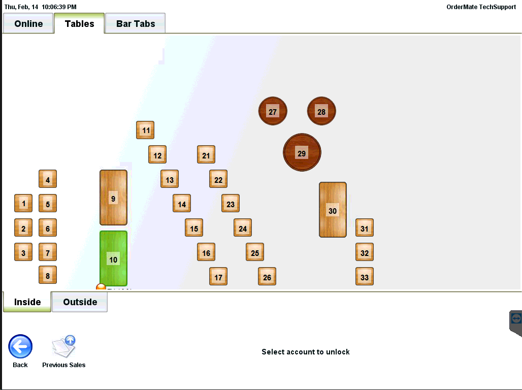 How to unlock Tables, Phone Orders or Bar Tabs in WaiterMate