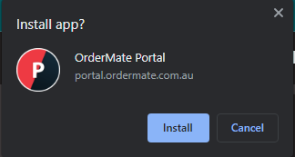 How to create a shortcut icon (App) to The OrderMate Portal on your ...