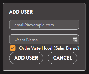Adding Additional Users to The OrderMate Portal