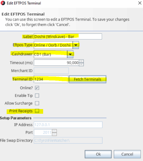 Windcave/Smart Hospitality EFTPOS Direct Integration through Doshii